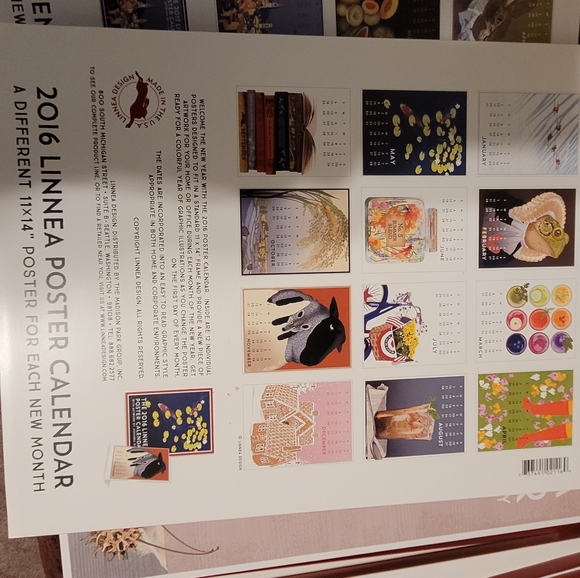 Linnea Designs Calander | Art | Linnea Designs Calander 1 X 14 Posters ...